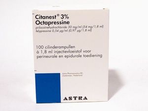 Scandonest mepivacaine 3% zonder vasoconstrictor